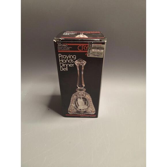 Other | Vintage Lead Crystal Praying Hands Dinner Bell 6535 New | Poshmark